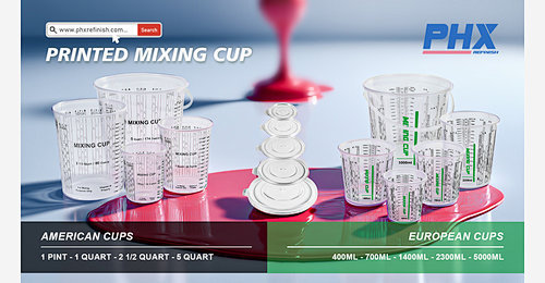 Printed Mixing Cups – Available in American & European Cups - PHX ...